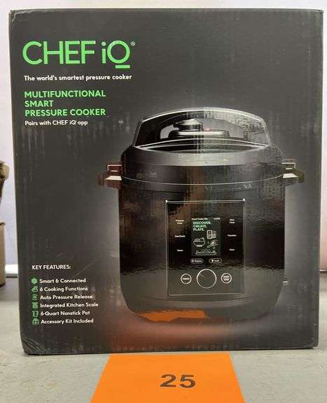 CHEF IO MULTIFUNCTIONAL SMART PRESSURE COOKER IN BOX - Earl's Auction ...