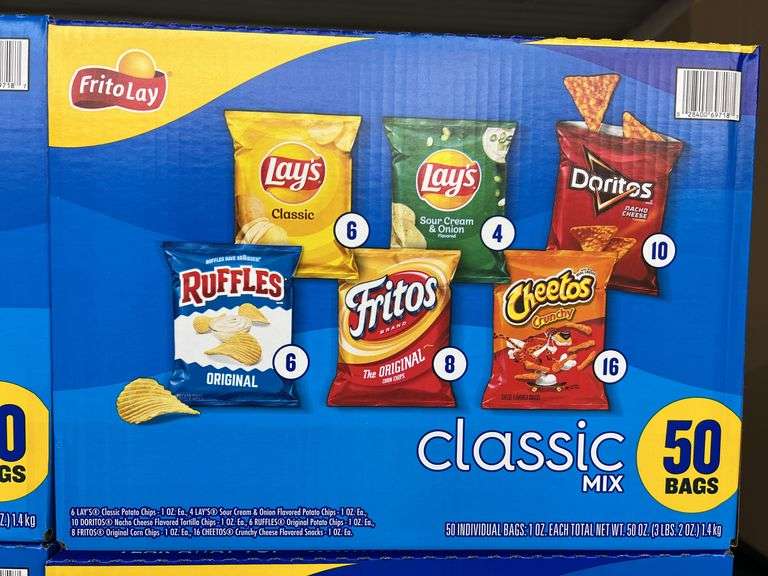 (6) BOXES OF FRITO LAYS CLASSIC MIX CHIPS - Earl's Auction Company