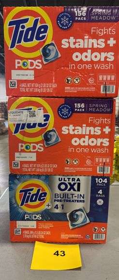 (3) BOXES OF TIDE PODS - Earl's Auction Company