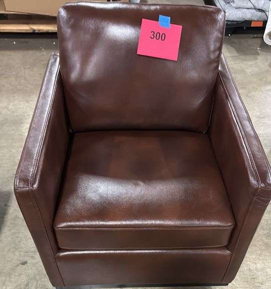 COLE & RYE MODERN FARMHOUSE SWIVEL ACCENT CHAIR - BROWN - Earl's ...