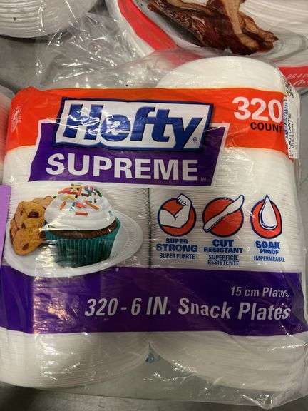 (6) PACKS OF HEFTY FOAM PLATES/ BOWLS - Earl's Auction Company