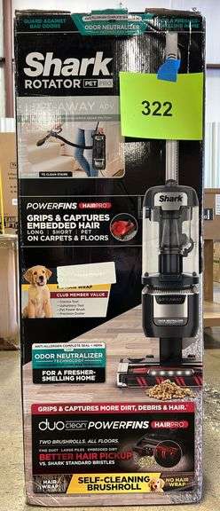 SHARK ROTATOR PET PRO VACUUM IN BOX - Earl's Auction Company