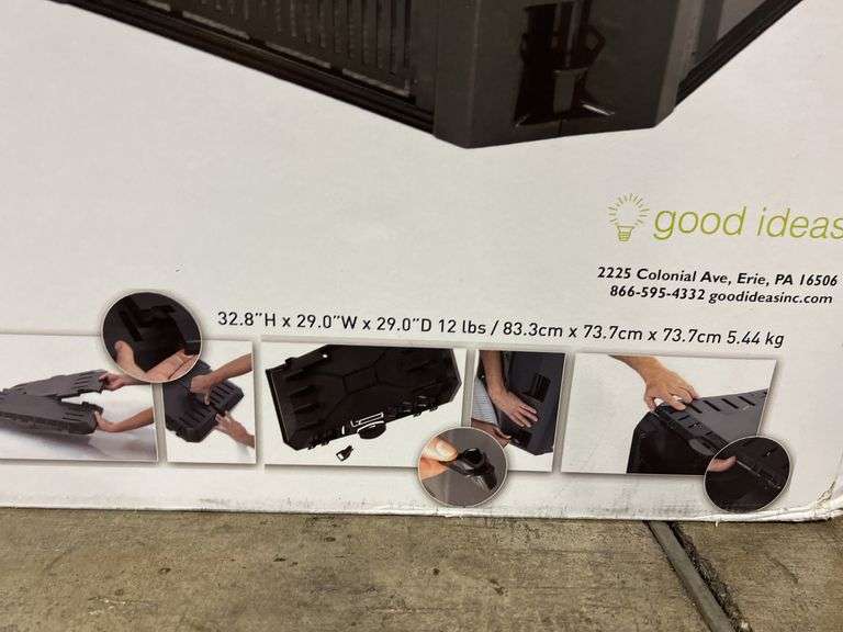 COMPOST WIZARD ECO SQUARE 100 GAL COMPOST BIN IN BOX - Earl's Auction ...