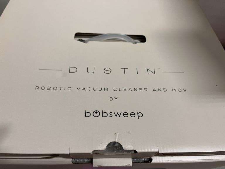 BOBSWEEP DUSTIN ROBOT VACUUM IN BOX - NAVY - Earl's Auction Company