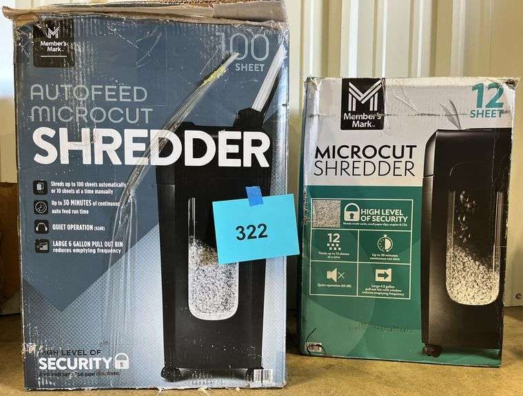 (2) MICROCUT SHREDDERS IN BOXES - Earl's Auction Company