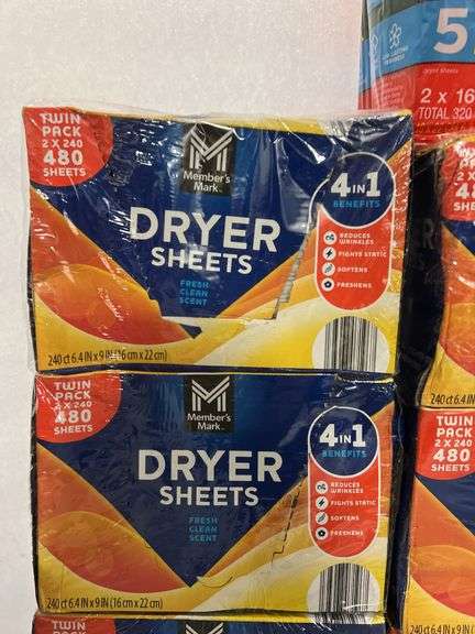 (8) PACKS OF DRYER SHEETS - Earl's Auction Company