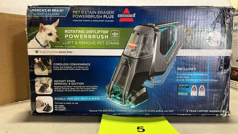BISSELL PET STAIN ERASER POWERBRUSH PLUS CARPET CLEANER IN BOX - Earl's ...