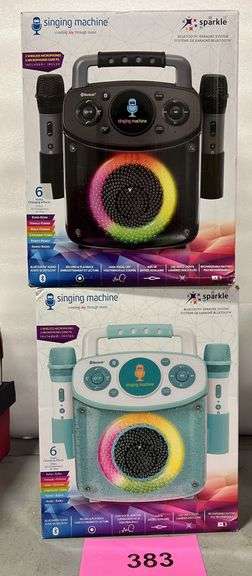 (2) KIDS SINGING MACHINES IN BOXES - BLACK & BLUE - Earl's Auction Company