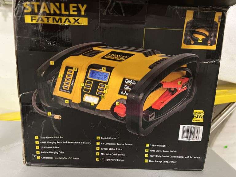 (2) STANLEY PORTABLE POWER STATIONS IN BOXES - Earl's Auction Company