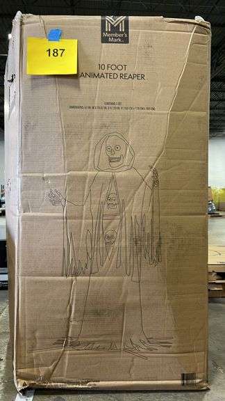 10FT ANIMATED REAPER IN BOX - Earl's Auction Company