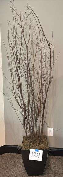 ARTIFICIAL STICKS IN URN - Earl's Auction Company