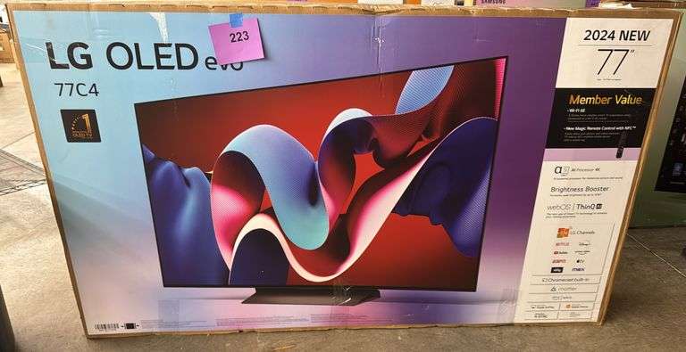 LG 77" OLED EVO 4K SMART TV IN BOX - Earl's Auction Company