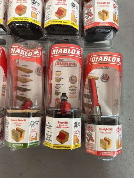(10) DIABLO ROUTER BITS - Earl's Auction Company