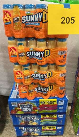 (7) PACKS OF DRINKS - SUNNY D & CAPRI SUN - Earl's Auction Company