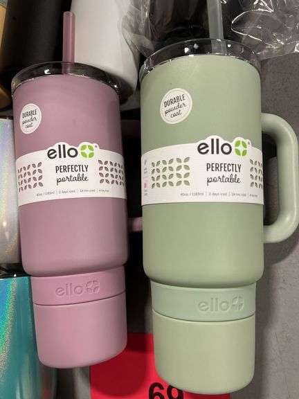(10) CUPS/ TUMBLERS - ELLO, ZULU & COFFEE CUPS - Earl's Auction Company