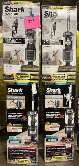 AS IS - (4) SHARK ROTATOR PET VACUUMS IN BOXES - Earl's Auction Company