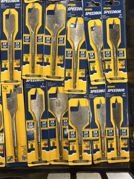 MISC LOT OF IRWIN SPEEDBOR SPADE BITS - Earl's Auction Company