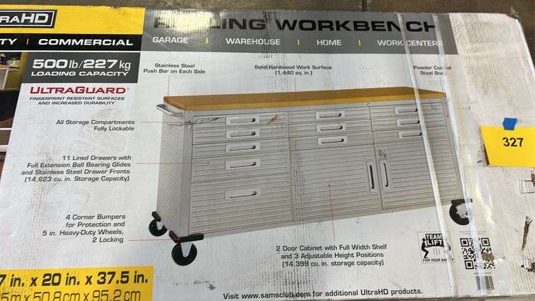 SEVILLE CLASSICS ROLLING WORKBENCH IN BOXES - Earl's Auction Company