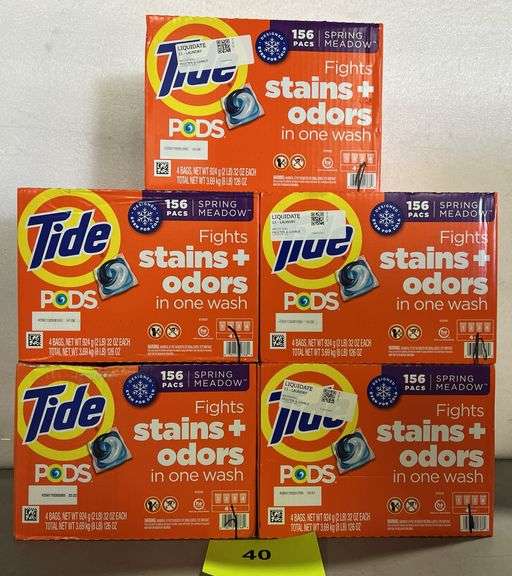 (5) BOXES OF TIDE PODS - Earl's Auction Company