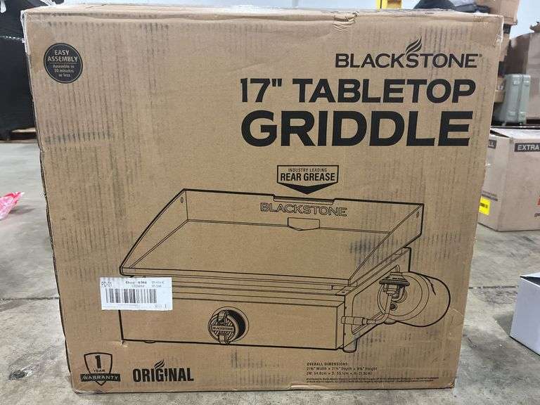 BLACKSTONE 17" TABLETOP GRIDDLE IN BOX - Earl's Auction Company
