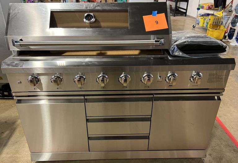 THOR STAINLESS 8 BURNER GAS GRILL - Earl's Auction Company