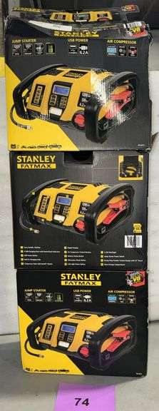 (3) STANLEY FAT MAX POWER STATIONS IN BOXES - Earl's Auction Company