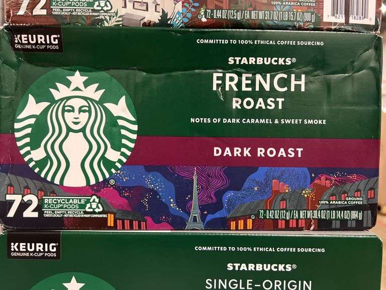 5PC STARBUCKS COFFEE LOT - COLD BREW & K CUP PODS - Earl's Auction Company