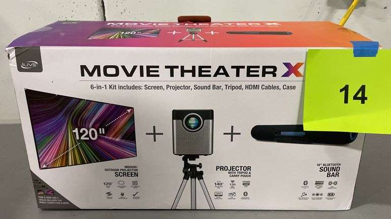 ILIVE MOVIE THEATER X IN BOX - Earl's Auction Company