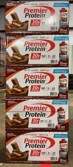 (5) BOXES OF PREMIER PROTEIN SHAKES - Earl's Auction Company