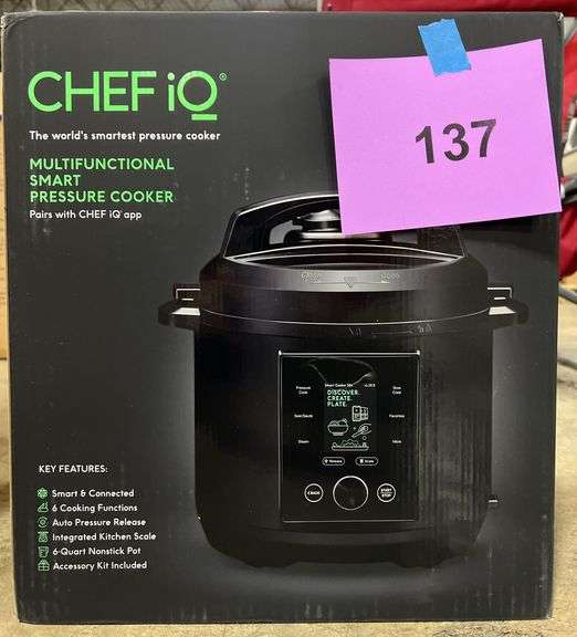 CHEF IO MULTIFUNCTIONAL SMART PRESSURE COOKER IN BOX - Earl's Auction ...