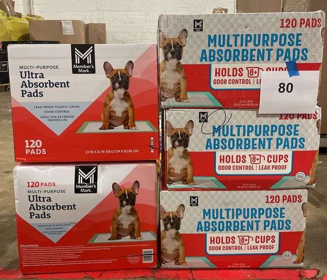 (5) BOXES OF MULTI PURPOSE ABSORBENT PADS - Earl's Auction Company