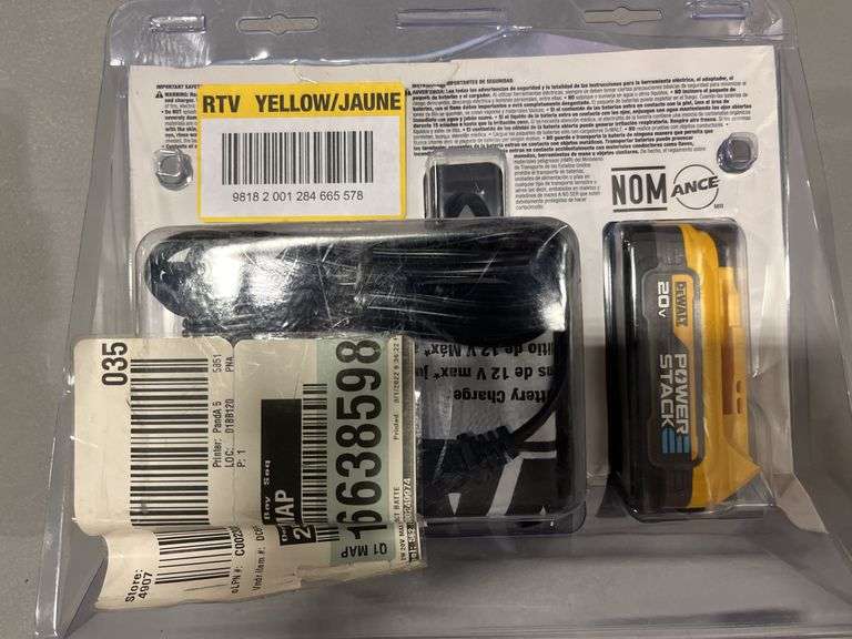 AS IS - (2) DEWALT SUPERSTACK BATTERY & CHARGER SETS - Earl's Auction ...