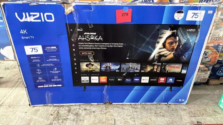 VIZIO 75" 4K SMART TV IN BOX - Earl's Auction Company