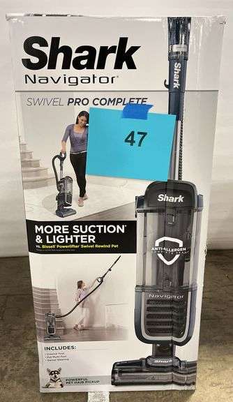 SHARK NAVIGATOR VACUUM IN BOX - Earl's Auction Company