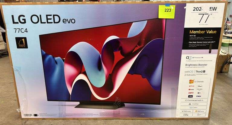 LG 77" OLED EVO 4K SMART TV IN BOX - Earl's Auction Company