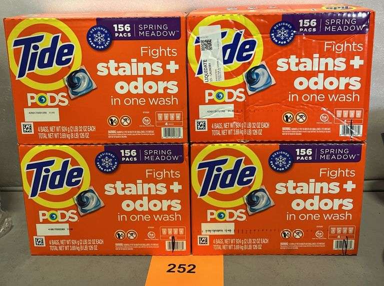(4) BOXES OF TIDE PODS - Earl's Auction Company