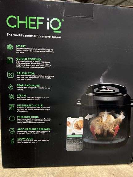 CHEF IO MULTIFUNCTIONAL SMART PRESSURE COOKER IN BOX - Earl's Auction ...
