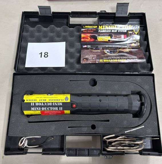 THE INDUCTOR MINI-DUCTOR FLAMELESS HEAT SYSTEM IN CASE - Earl's Auction ...