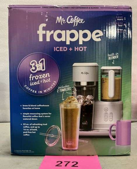 MR COFFEE ICED & HOT FRAPPE MAKER IN BOX - Earl's Auction Company
