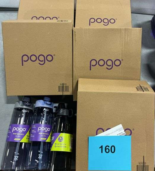 (18) POGO TRITAN 32OZ WATER BOTTLES - STORM, BLACK & GREY - Earl's ...