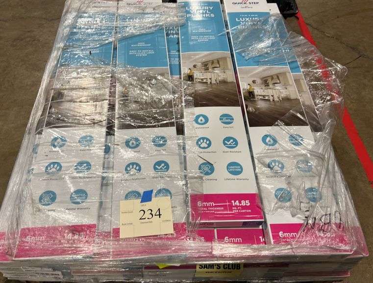 (24) BOXES OF QUICK STEP LUXURY VINYL FLOORING PLANKS - Earl's Auction ...