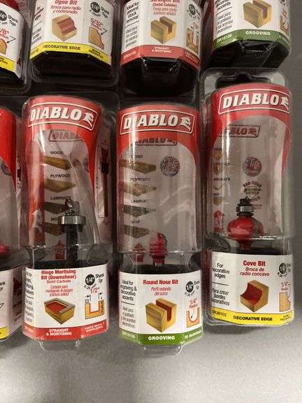 (10) DIABLO ROUTER BITS - Earl's Auction Company