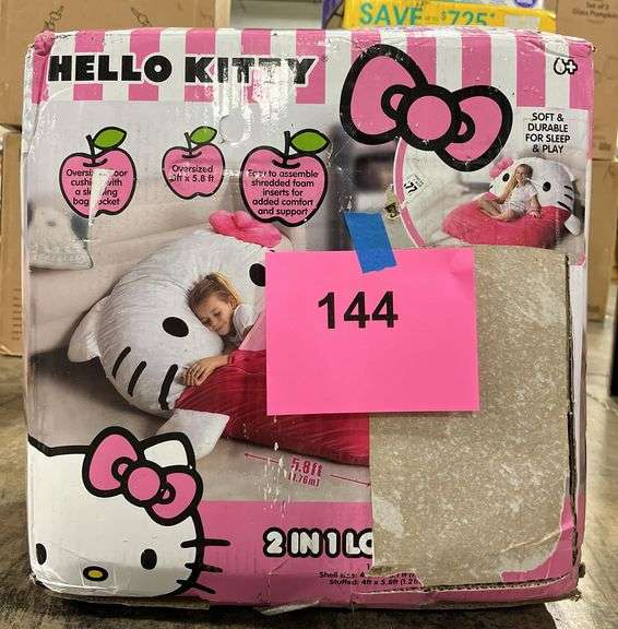 NEW KIDS HELLO KITTY 2 IN 1 LOUNGE MAT IN BOX - Earl's Auction Company