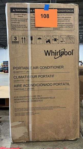 WHIRLPOOL PORTABLE AIR CONDITIONER IN BOX - Earl's Auction Company