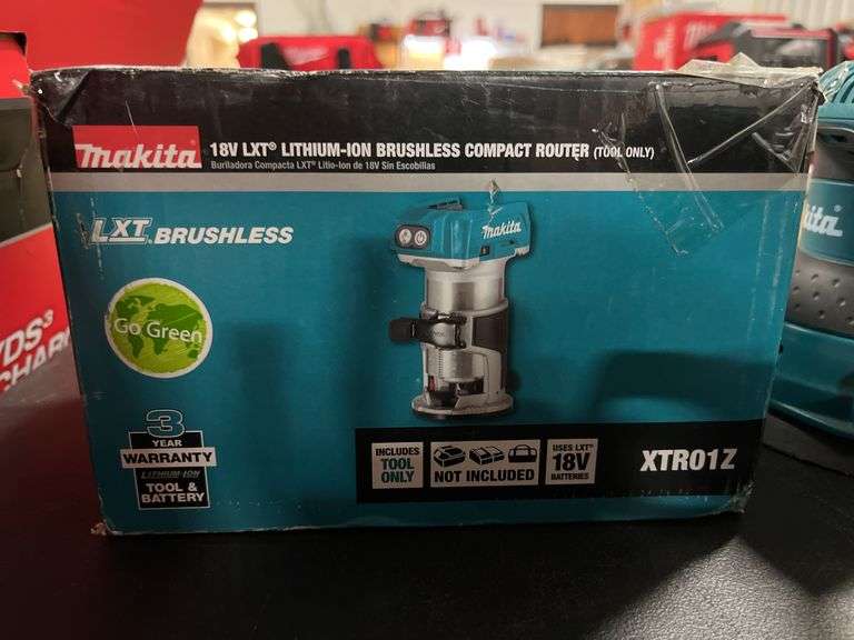 MAKITA 18V LXT BRUSHLESS COMPACT ROUTER & (2) 3A 5" RANDOM ORBITAL ...