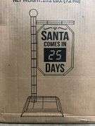 PRE LIT 5FT SANTA COUNTDOWN SIGN IN BOX - Earl's Auction Company