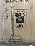 PRE LIT 5FT SANTA COUNTDOWN SIGN IN BOX - Earl's Auction Company