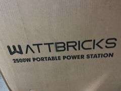 WATTBRICKS 2500W PORTABLE POWER STATION IN BOX - Earl's Auction Company