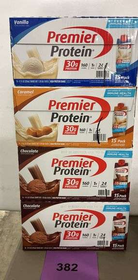 (4) BOXES OF PREMIER PROTEIN SHAKES - Earl's Auction Company
