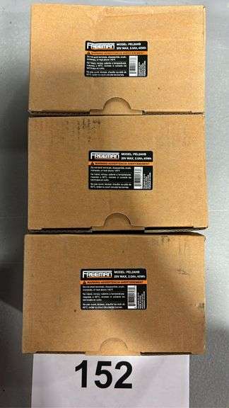 (3) FREEMAN 10V MAX BATTERIES IN BOXES - Earl's Auction Company